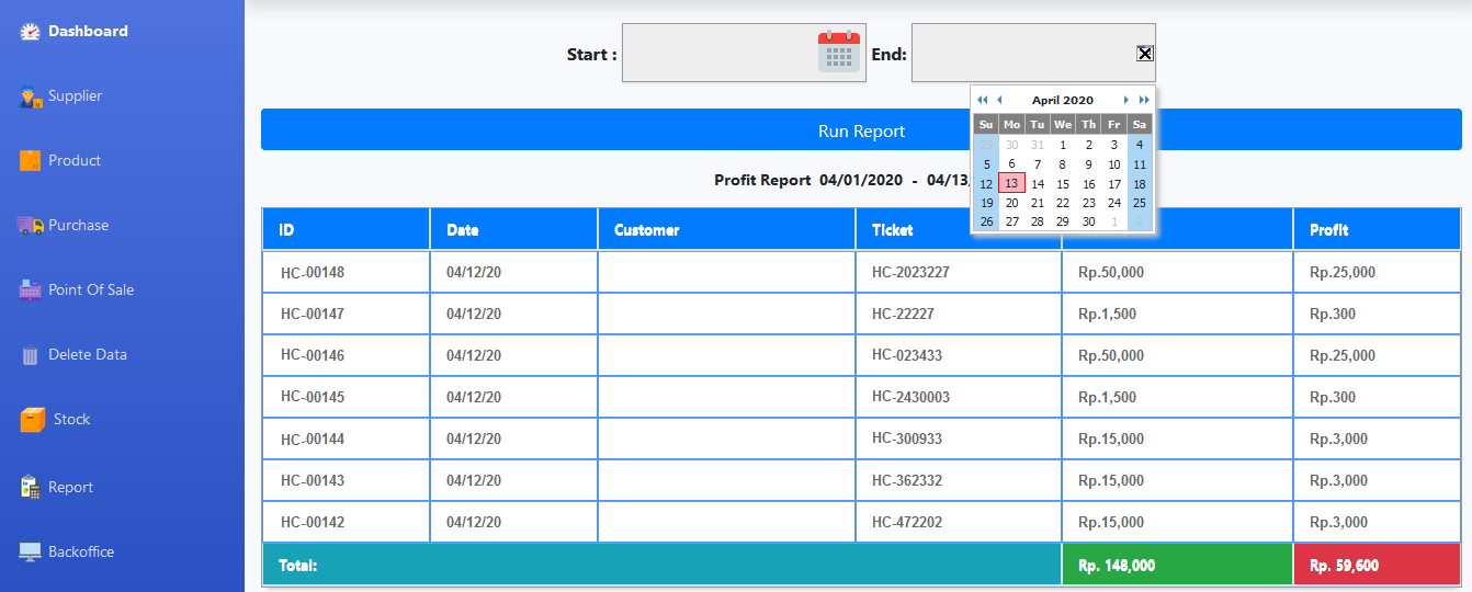 FREE OPEN SOURCE CODE POS POINT OF SALE APP