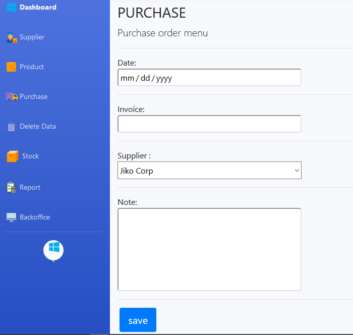 FREE OPEN SOURCE CODE POS POINT OF SALE APP